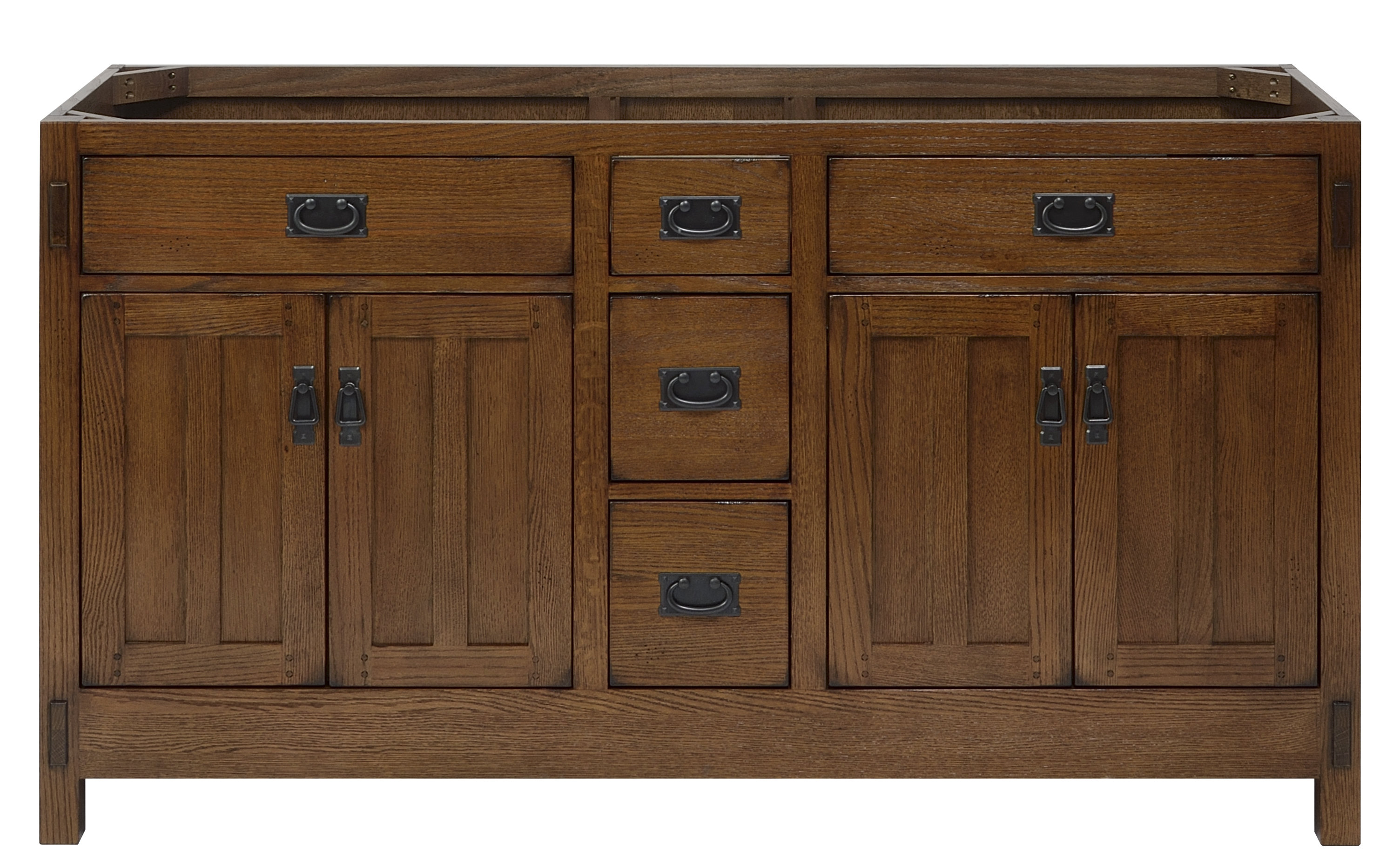 Darby Home Co American Craftsman 60" Bathroom Vanity Base Only ...
