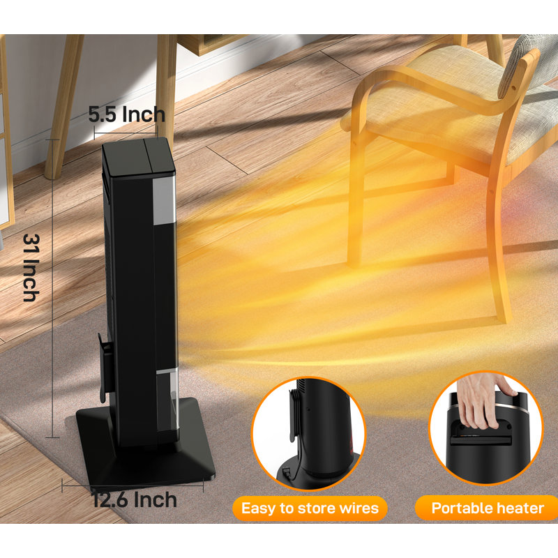 Espiron Optimum 1500w Ptc Ceramic Heater With 3d Flame Effect | Wayfair