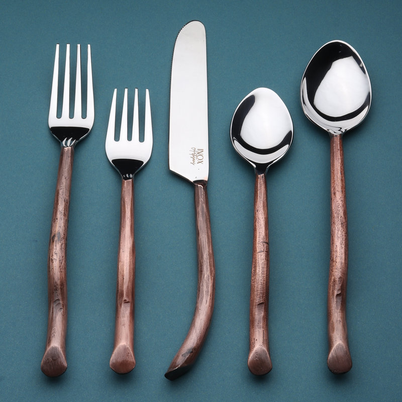 INOX Artisans Inox Twig Design Flatware Set & Reviews | Wayfair