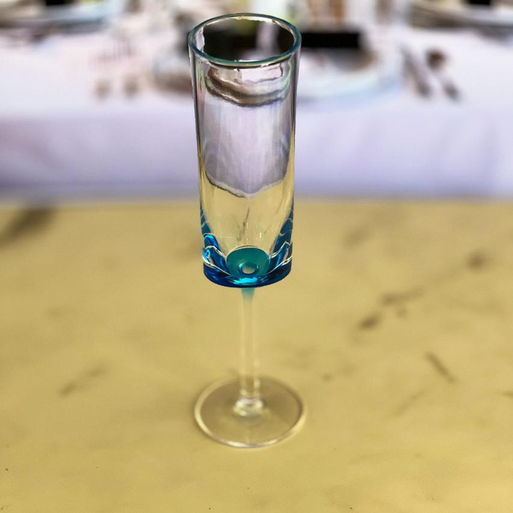 Latitude Run® Oval Halo Plastic Champagne Flutes Set of 4 (4oz) | Wayfair