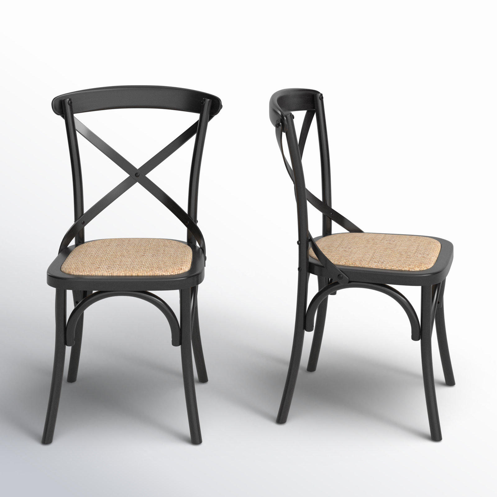 Birch Lane™ Camaran Solid Wood Cross Back Side Chair "& Reviews" | Wayfair