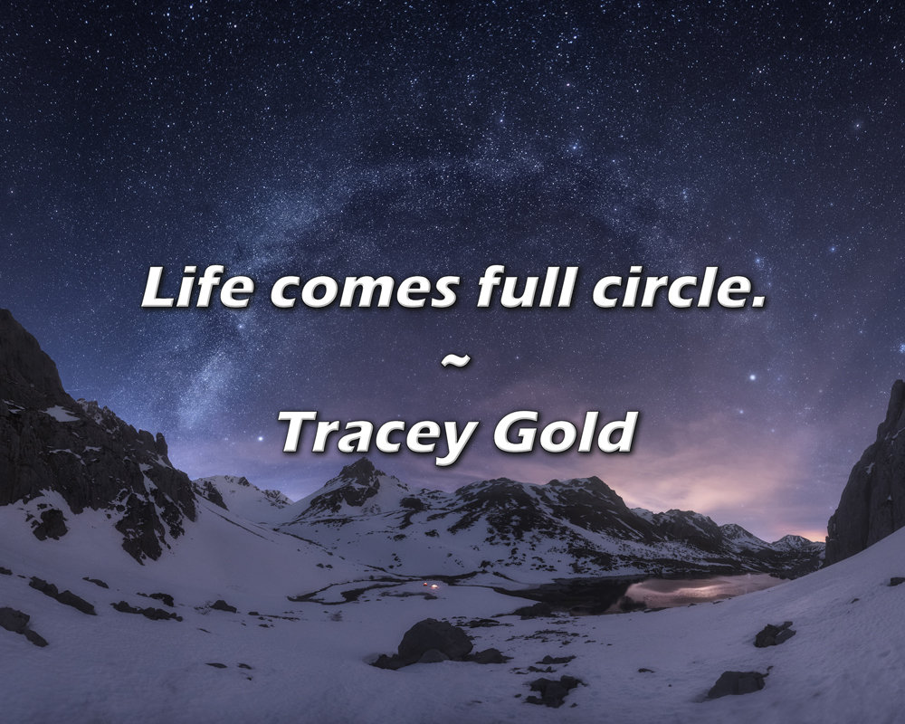 Trinx Tracey Gold Quote: Life comes full circle. | Wayfair