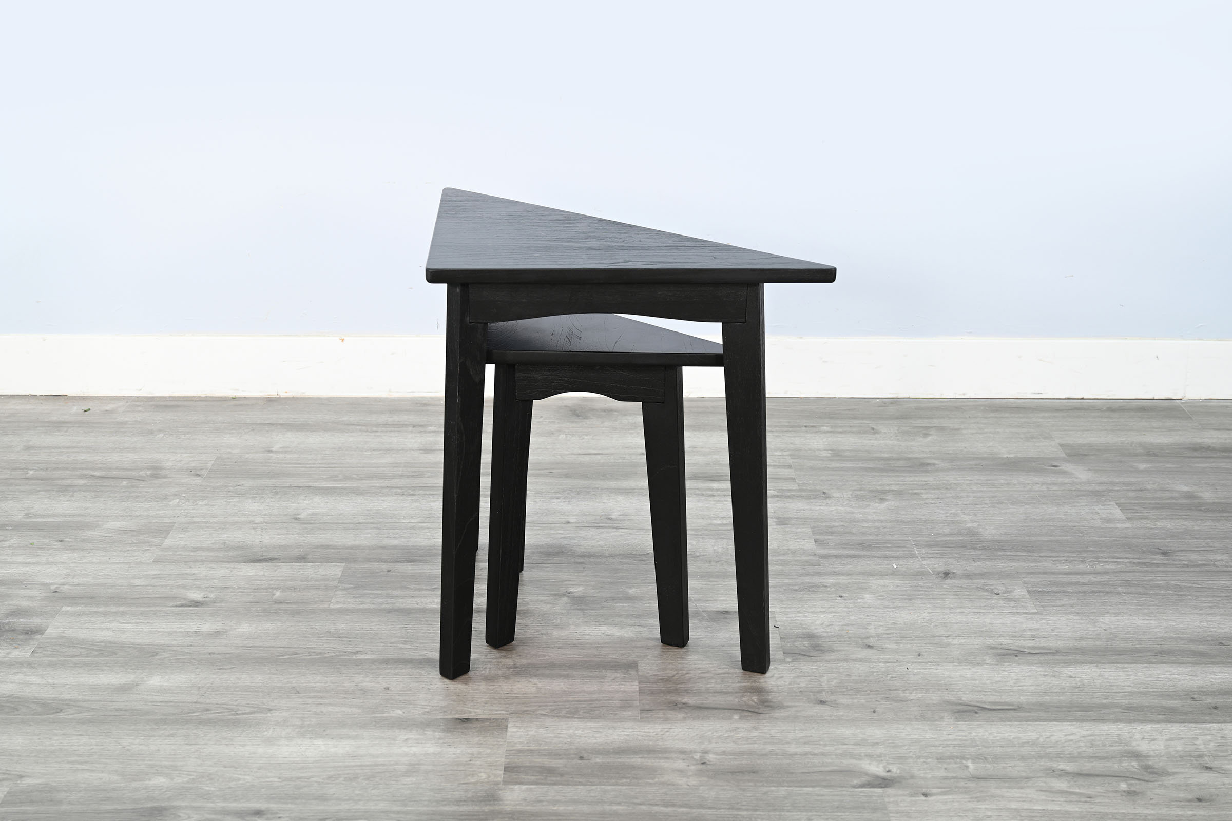 Gracie Oaks Bijou Triangular Nesting Table | Wayfair