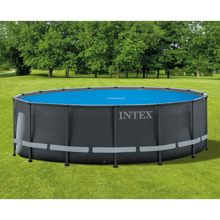 DEvidaxl Intex Solar Pool Cover Blue 470 Cm Polyethylene | Wayfair.co.uk