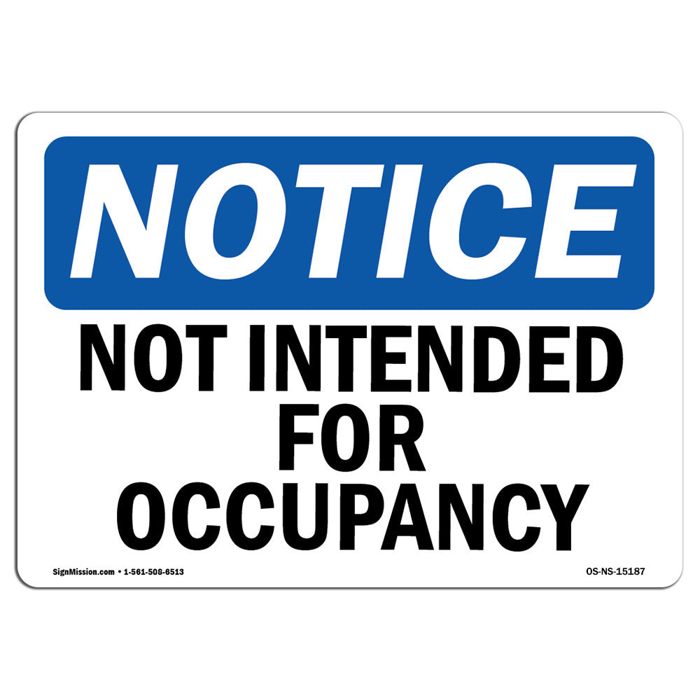 SignMission Not Intended for Occupancy Sign | Wayfair