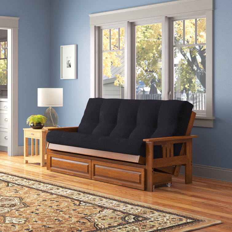 The Twillery Co.® Stratford Full-Size Futon Frame Includes Storage ...