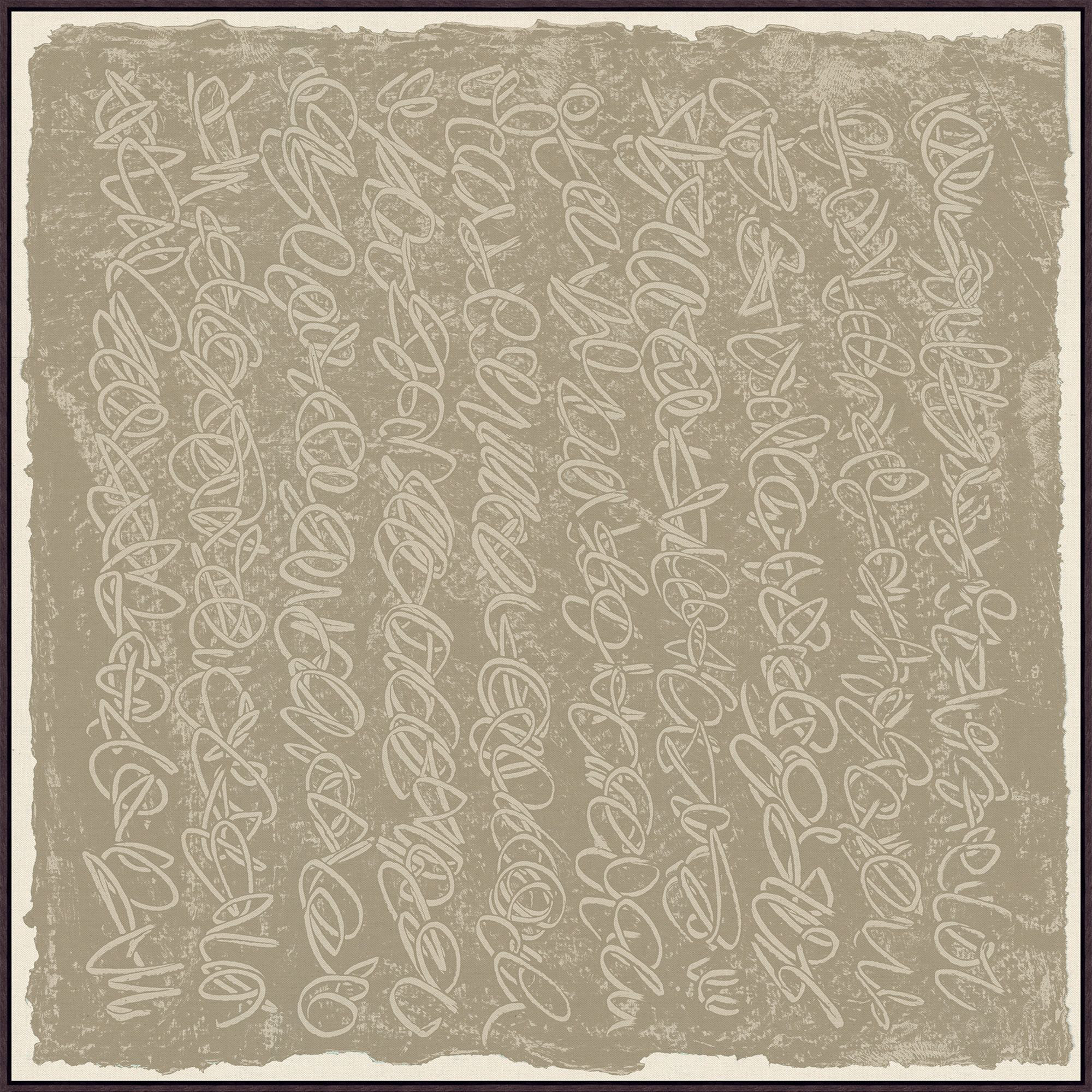 Wendover Art Group Code Gray 2 - Floater Frame Print on Canvas | Wayfair