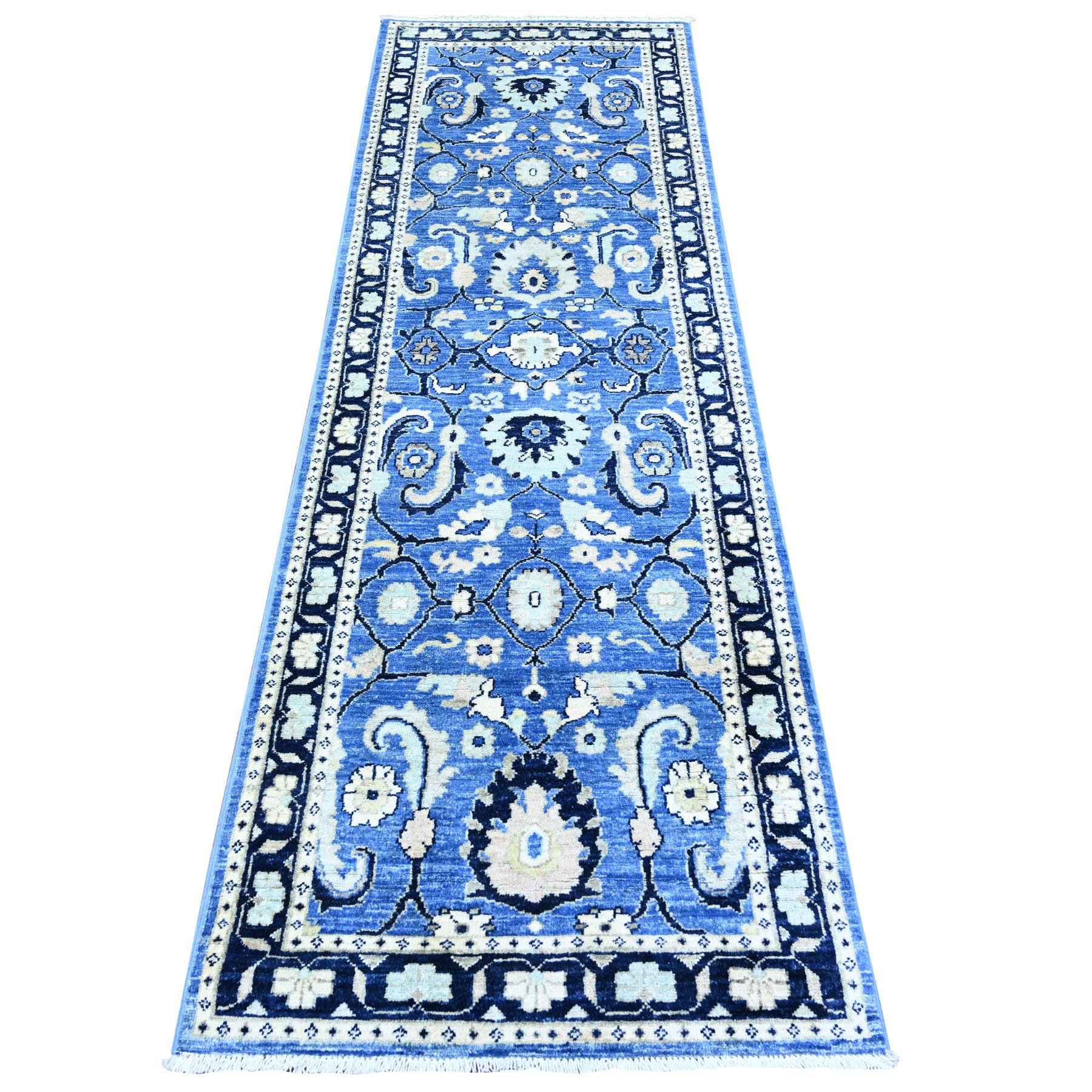 Isabelline Niclas One-of-a-Kind Runner 2'7" X 8'2" New Age Runner Wool ...