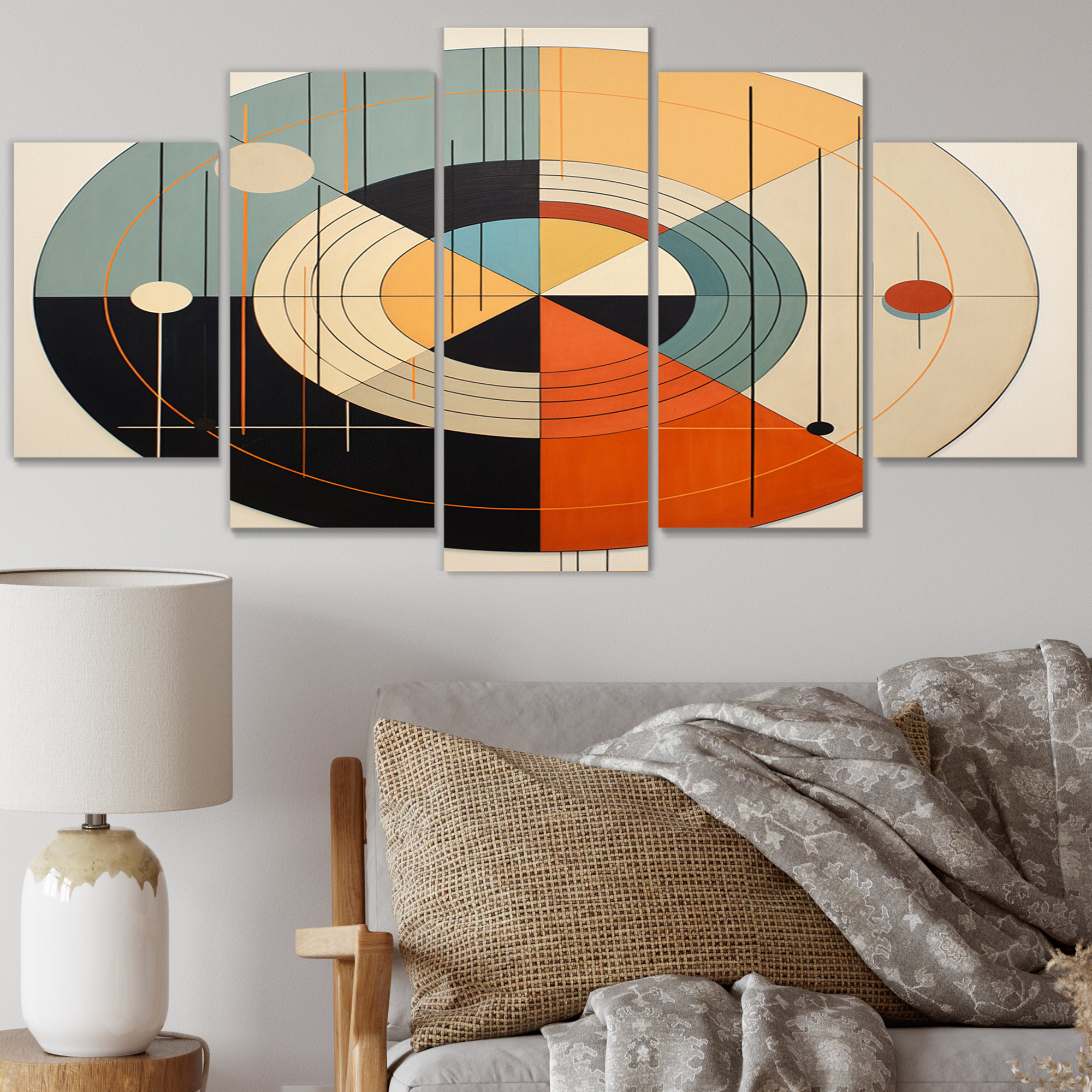 George Oliver Syncronicities Midcentury Elegant Retro Art VII - Modern ...