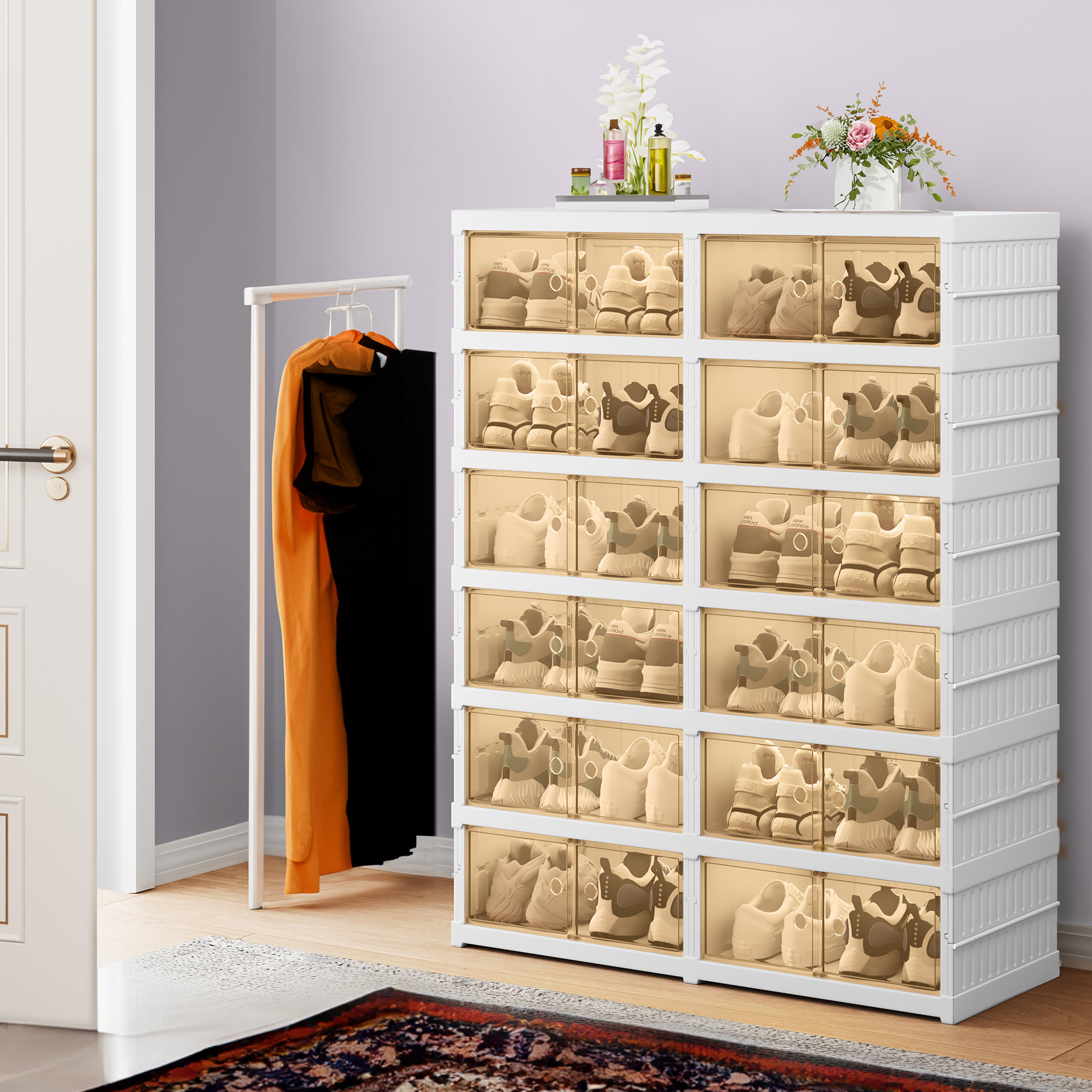 Ivy Bronx 24 Pair Stackable Shoe Storage Box - Wayfair Canada