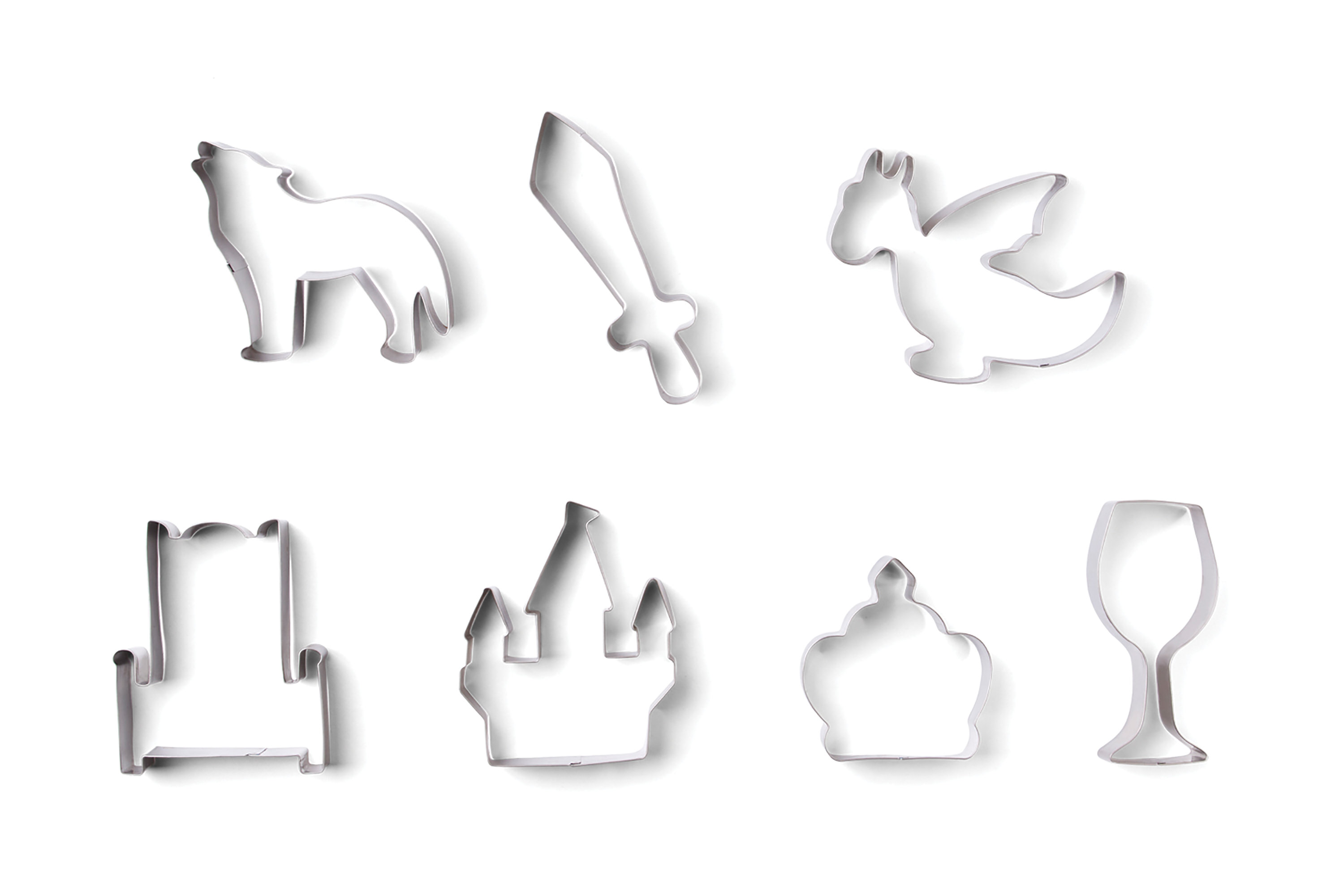 Fox Run Brands 7 Piece Non-Stick Race for the Iron Chair Cookie Cutter ...