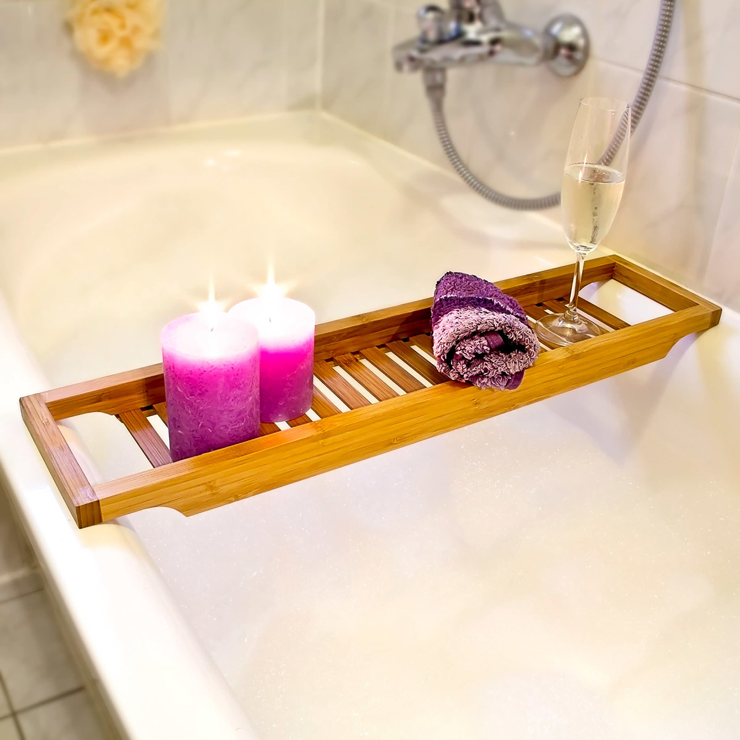 Lark Manor Bamboo Bath Rack | Wayfair.co.uk