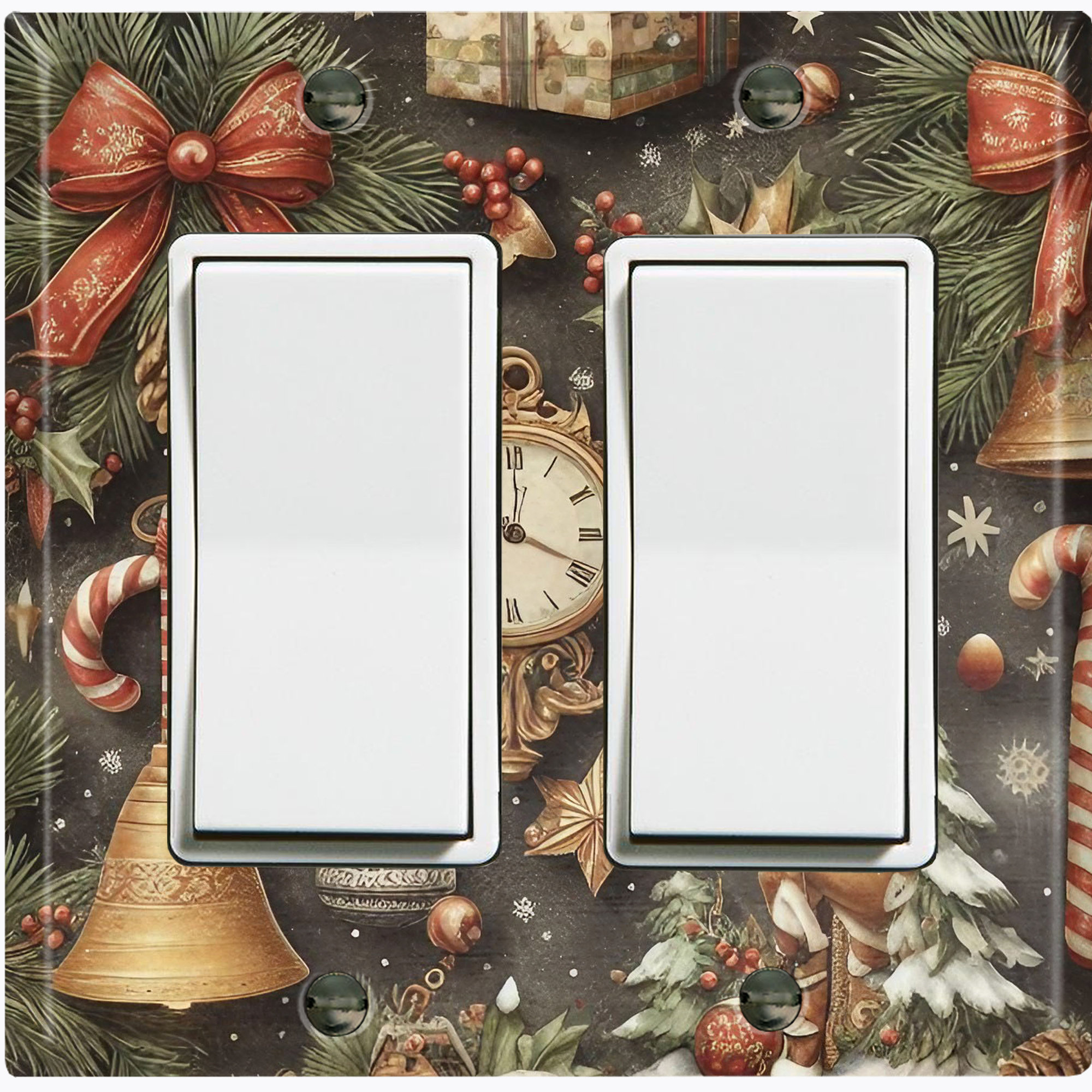 WorldAcc Christmas Tree Presents Black Nature Themed 2 - Gang Toggle ...