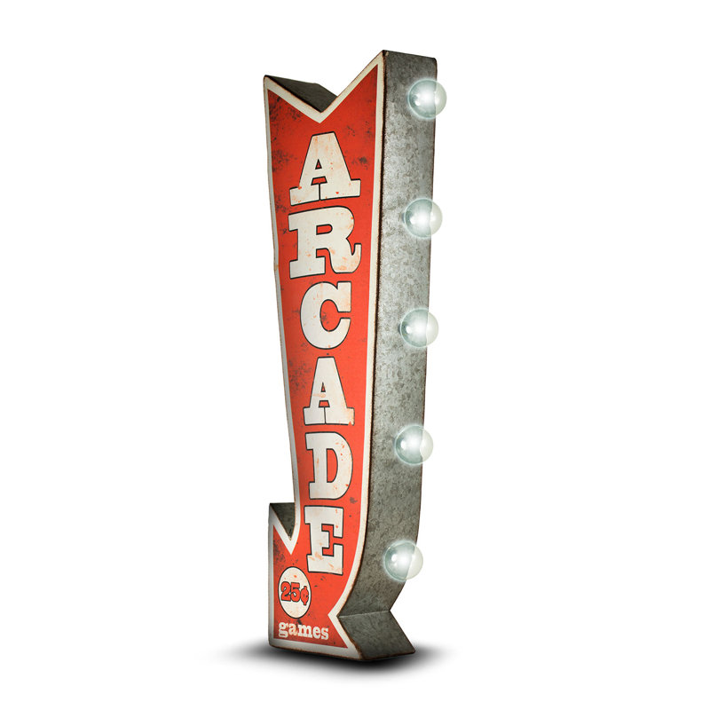Crystal Art Gallery Arcade Games LED Marquee Sign & Reviews | Wayfair