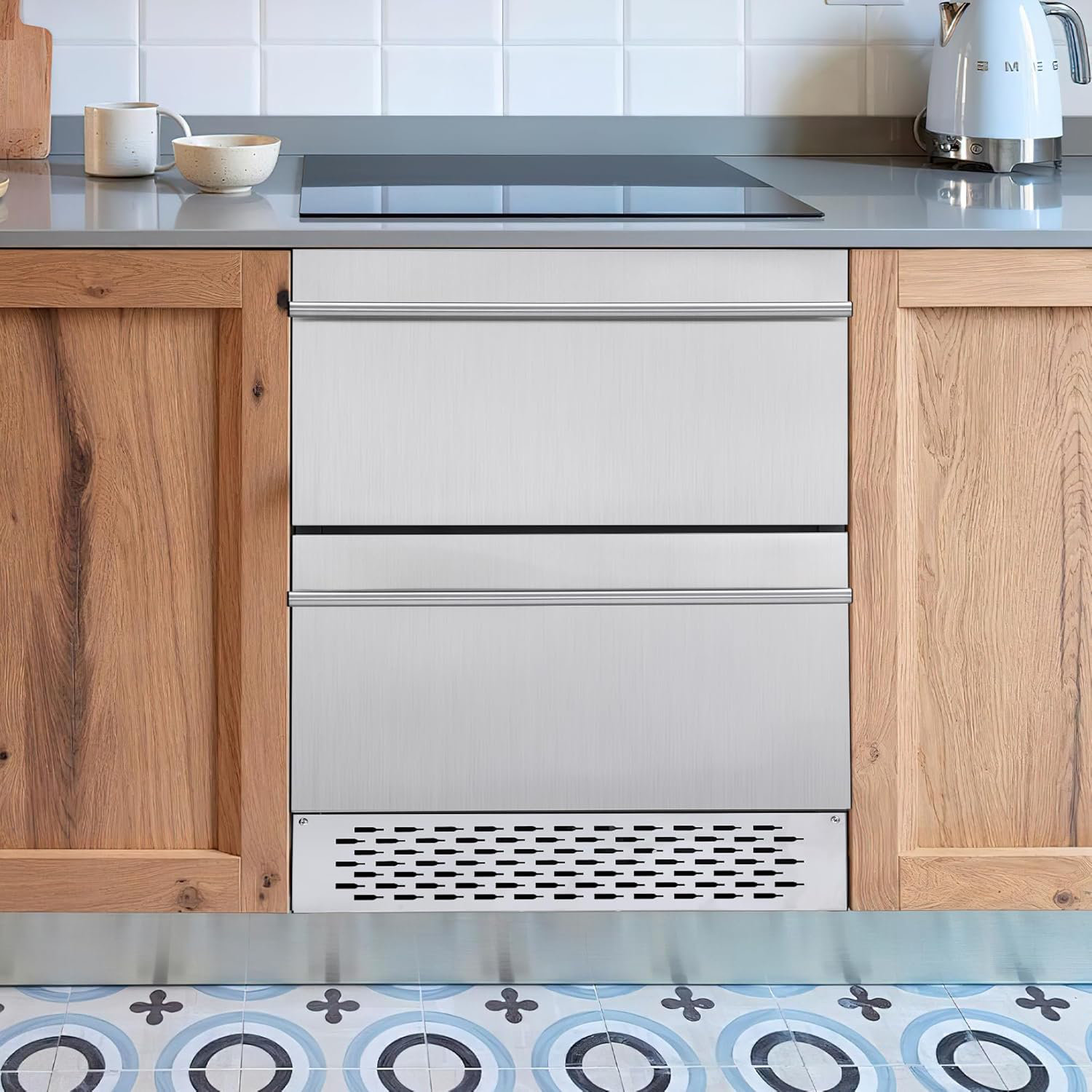 babevy Under Counter Beverage Refrigerator 24 Inch, Outdoor Drawer ...
