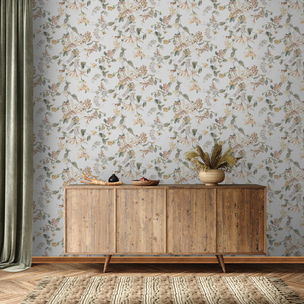 Galerie Wallcoverings Flora Collection Floral Roll | Wayfair