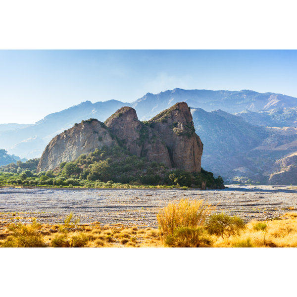 Alpen Home Rock In Dry Riverbed - Wrapped Canvas Print | Wayfair.co.uk