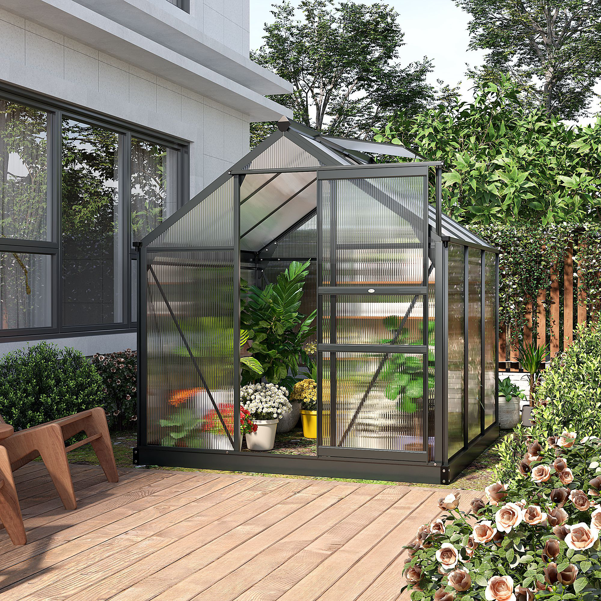Outsunny Hobby Greenhouse & Reviews | Wayfair