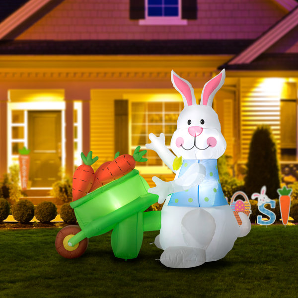 The Holiday Aisle® Bunny Wheel Inflatable - Wayfair Canada