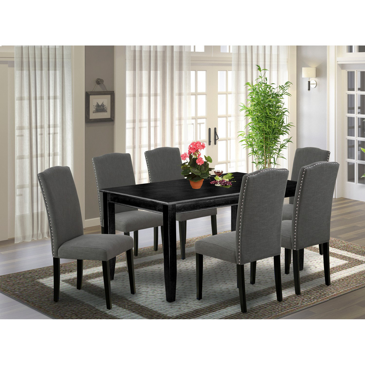 Alcott Hill® Rosalinda 7 - Piece Solid Wood Dining Set | Wayfair