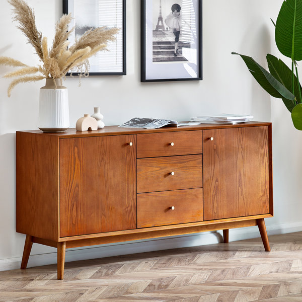 George Oliver Alturas 150 Cm Wide 3 Drawer Manufactured Wood Sideboard ...