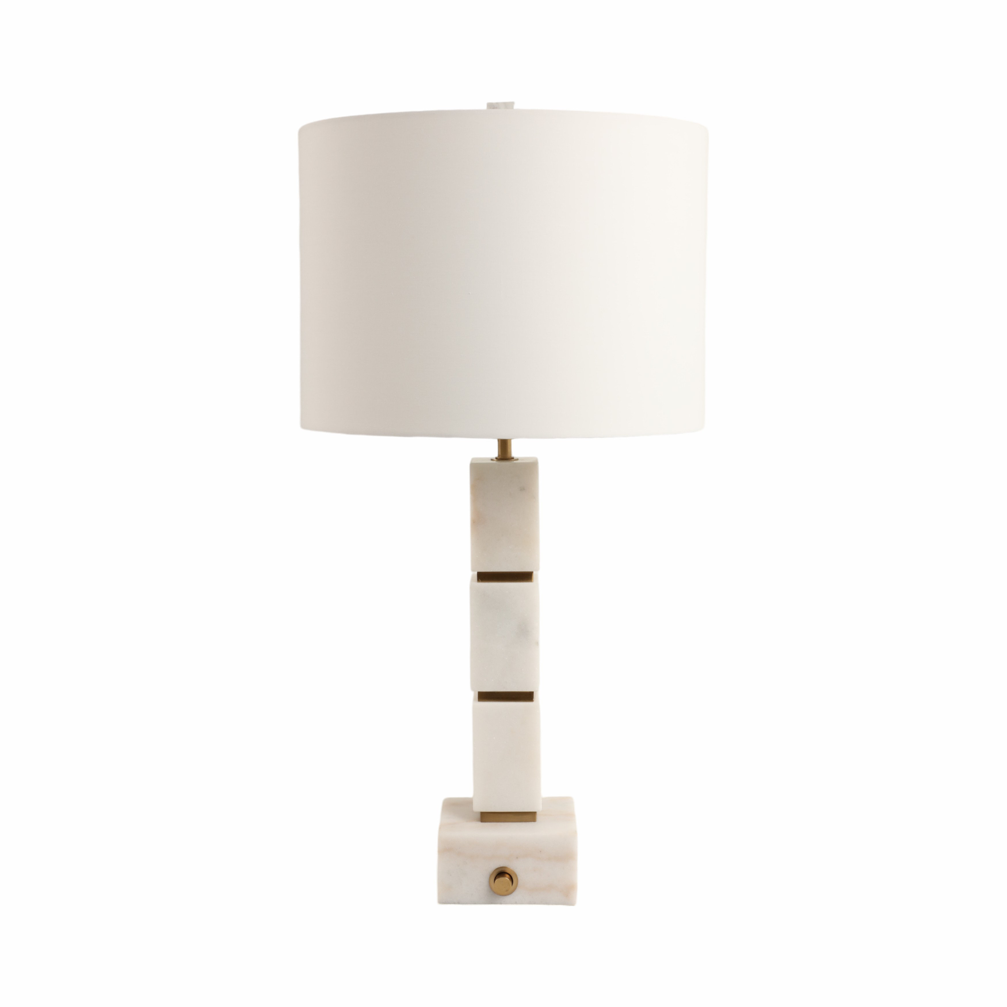 Ivy Bronx 27X14" Stacked Marble Cubes Lamp Base Switch | Wayfair
