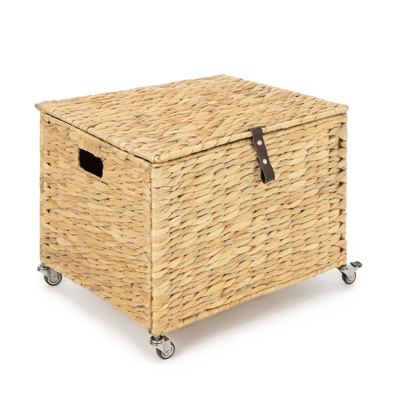 StorageWorks Natural Wicker Mobile File Box & Reviews | Wayfair