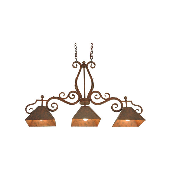 Astoria Grand Labriola 3 - Light Antique Rust Pool Table Lights Pendant ...