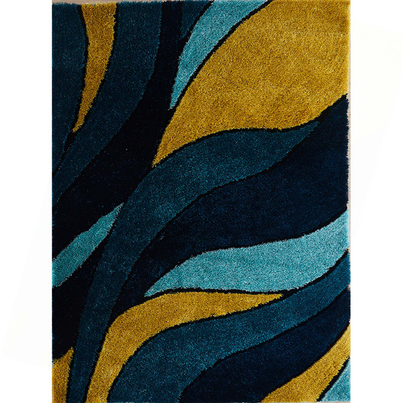 Wrought Studio™ Aria Collection Soft Pile Hand Tufted Shag Area Rug ...