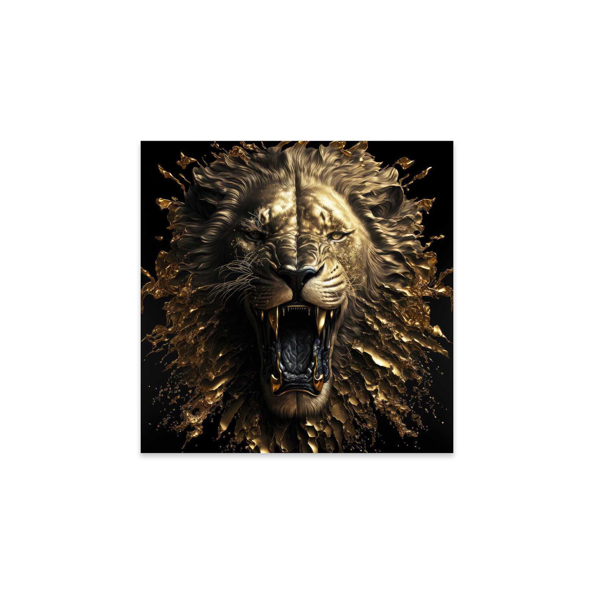 House of Hampton® Lion's Shattering Roar by Spacescapes | Wayfair
