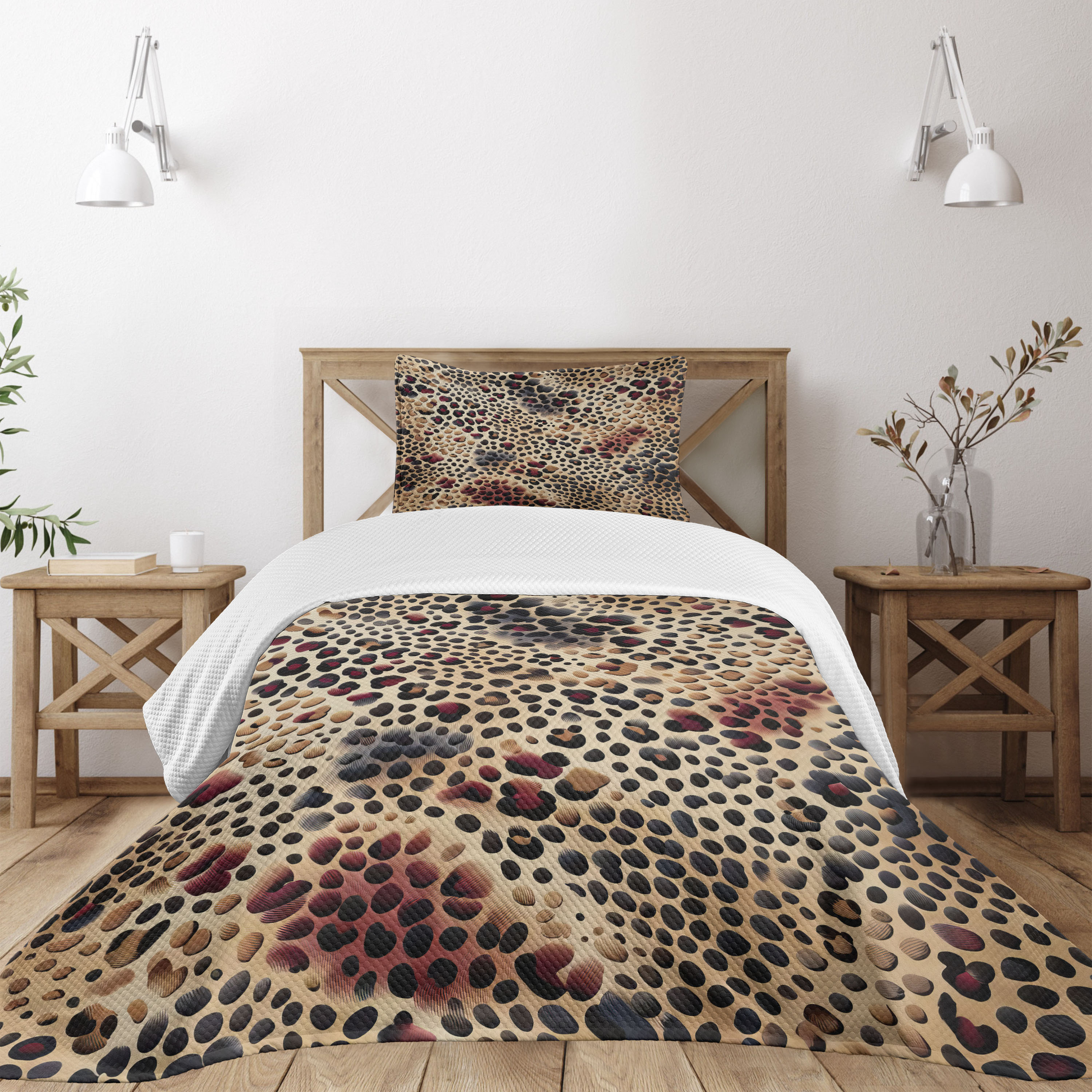 Ambesonne Leopard Bedspread Pattern with Heavy Details 429942 | Wayfair