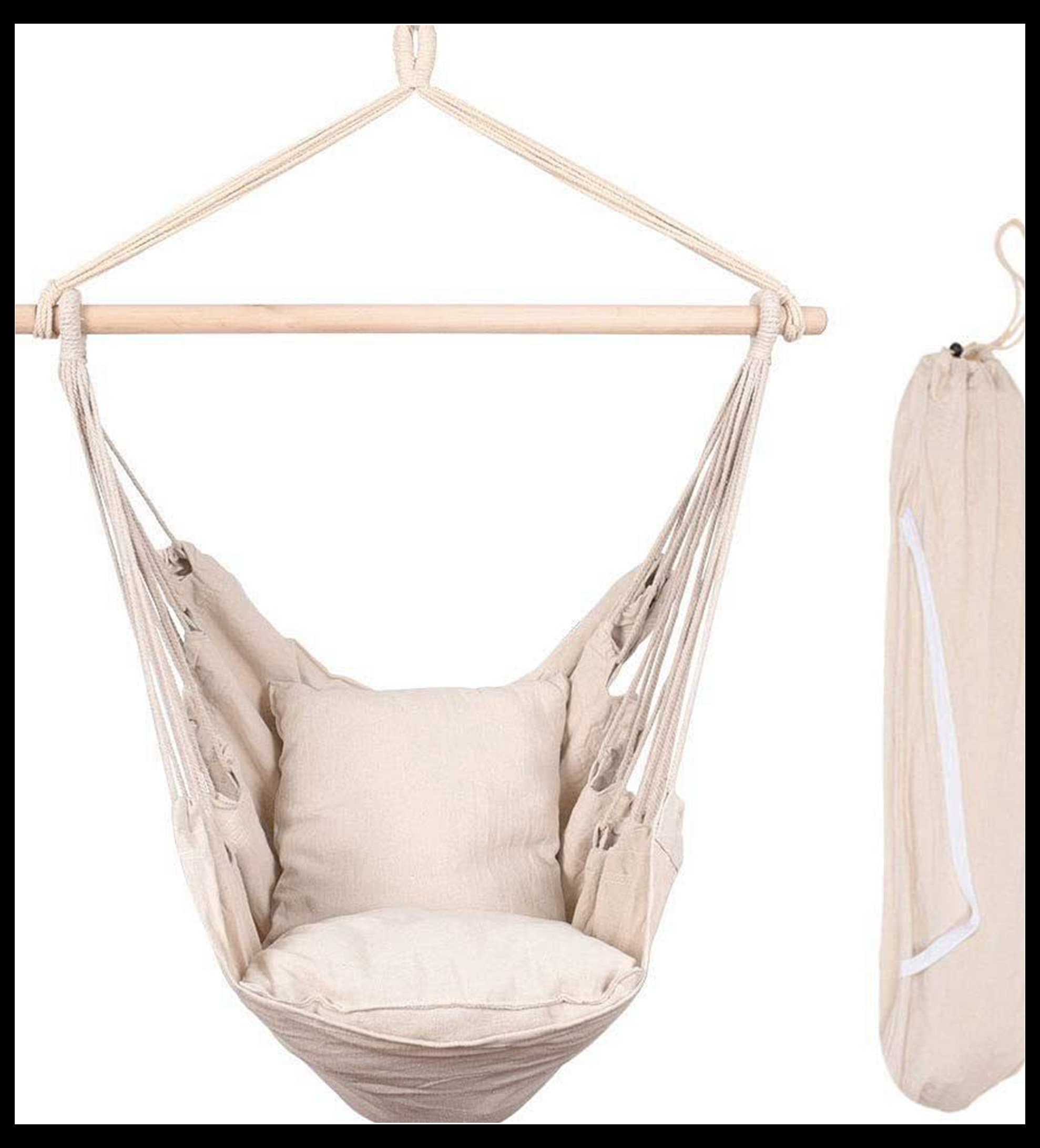Arlmont & Co. Talene 1 Person Canvas Swing Chair | Wayfair