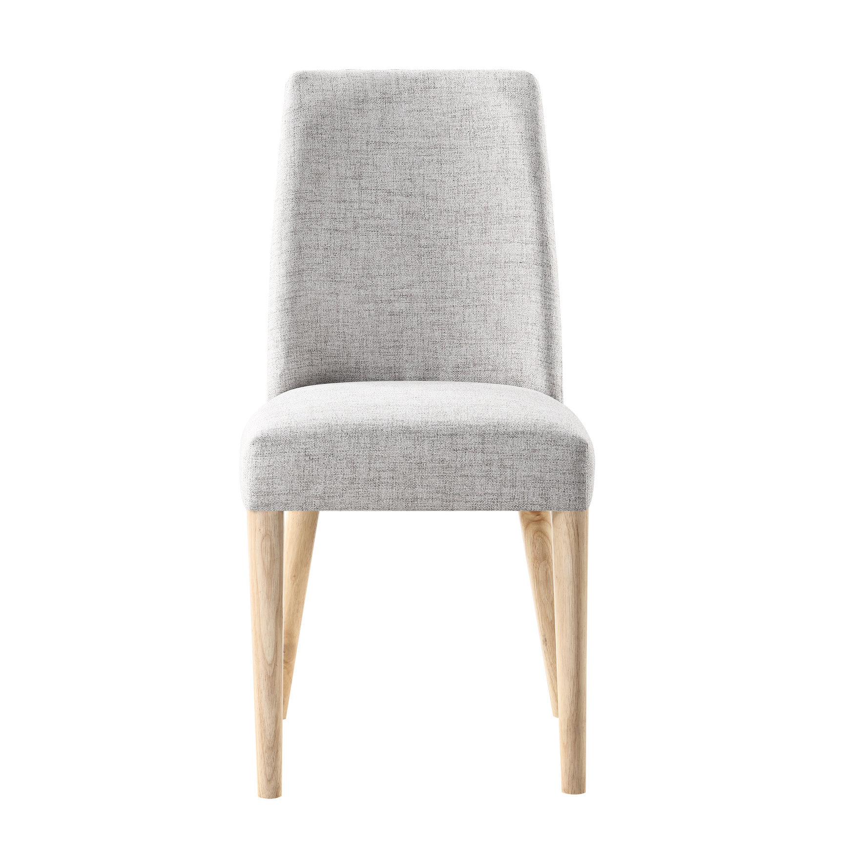 Latitude Run® Comfortable Chair With Gray Fabric And Solid Wood ...