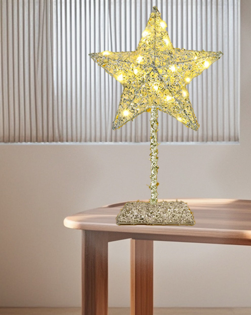 The Holiday Aisle® Christmas Moon Star Ramadan Desk Lamp Battery ...