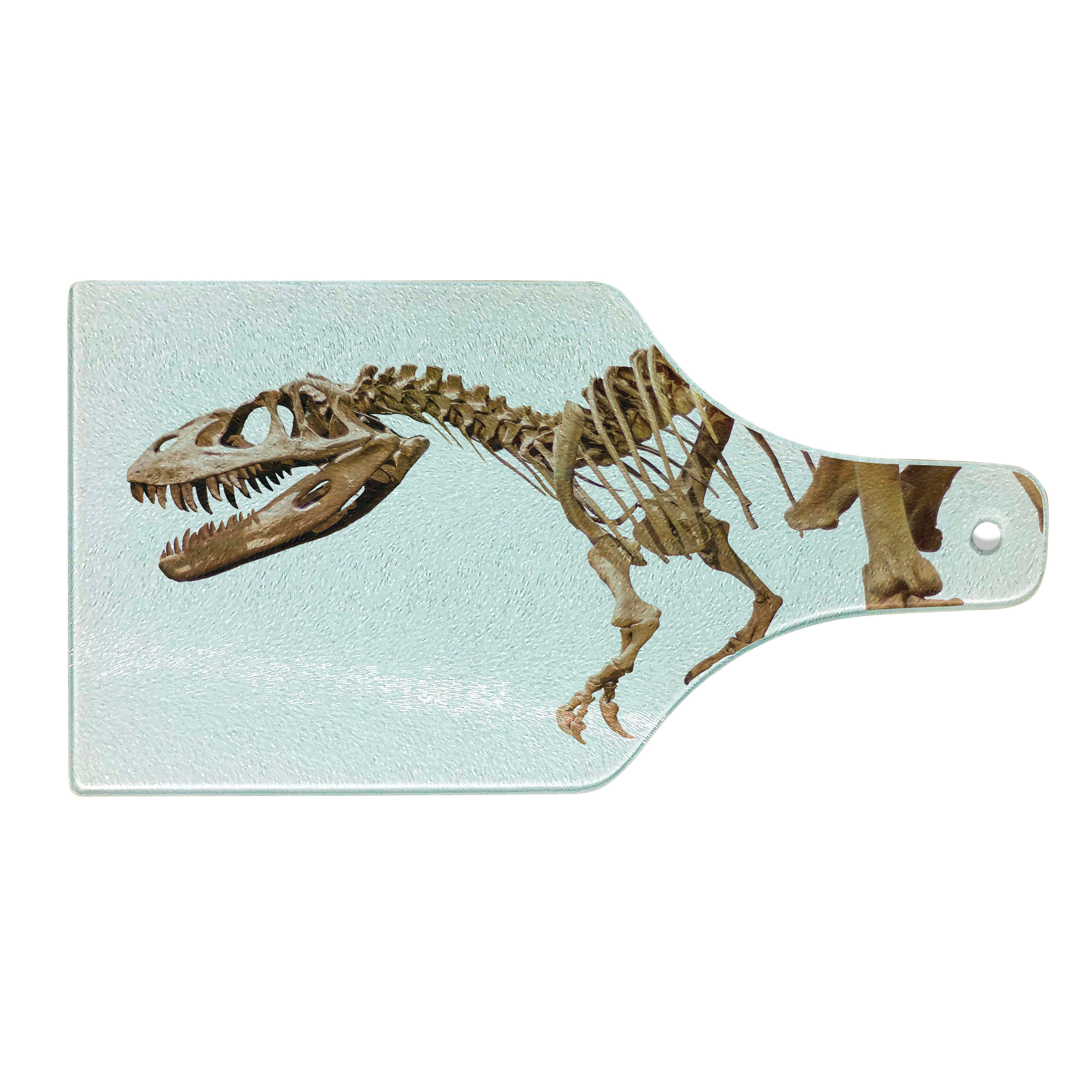 Ambesonne Dinosaur Tempered Glass Cutting Board Archeology Theme T-Rex ...