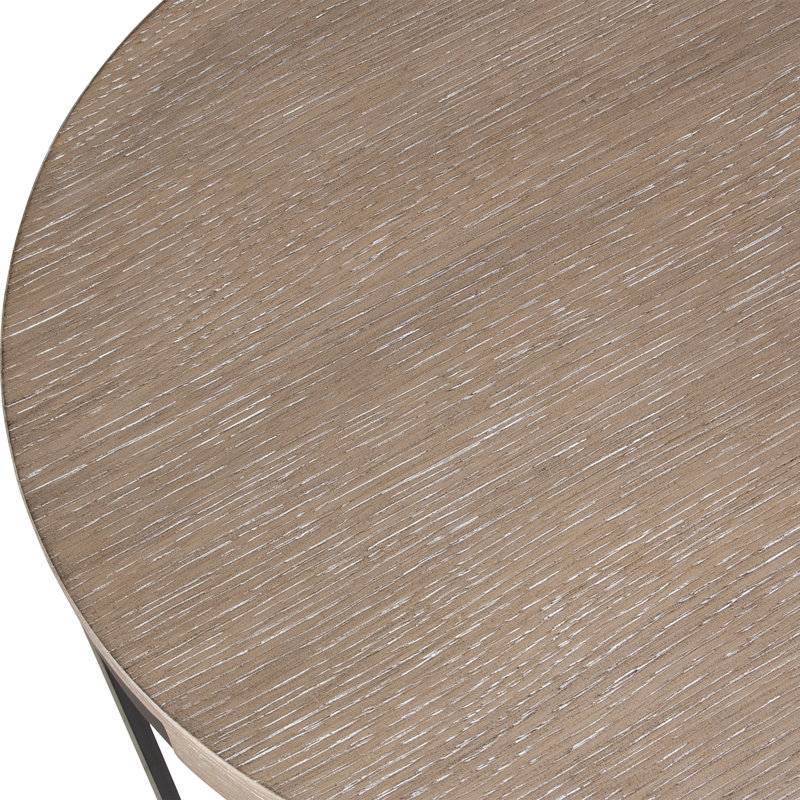 Hokku Designs Damon Natural Round Side Table | Wayfair