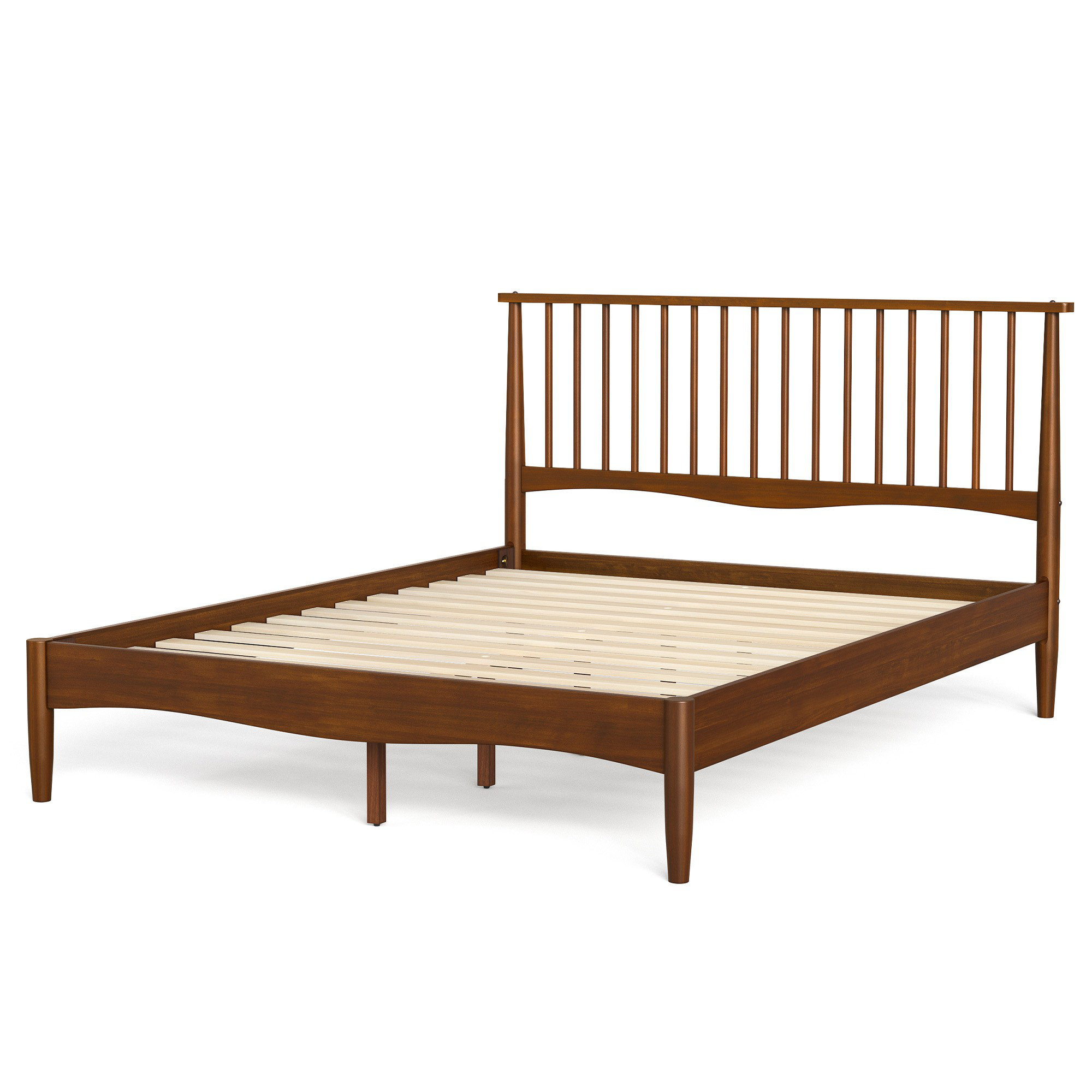 Corrigan Studio Dark Walnut Grain Wood Furniture Shaker Solid Wood ...