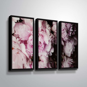 House of Hampton® " Peonies Galore I " 3 - Pieces | Wayfair
