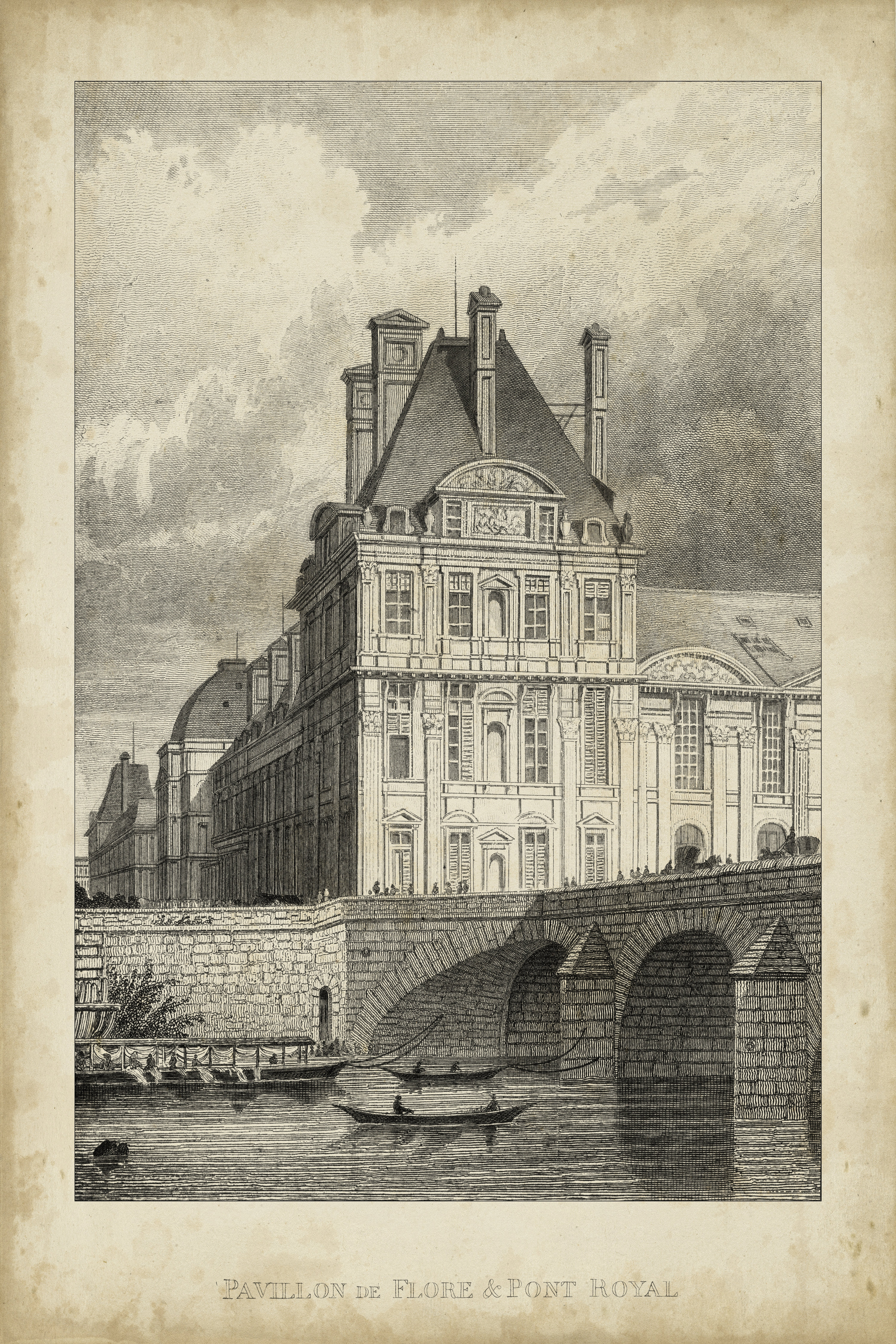Rosalind Wheeler Pavillon De Flore & Pont Royal - Wrapped Canvas Art ...