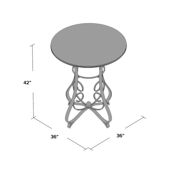 Winston Porter Jefferson 5 Piece 36" Round Pub Table Dining Set ...