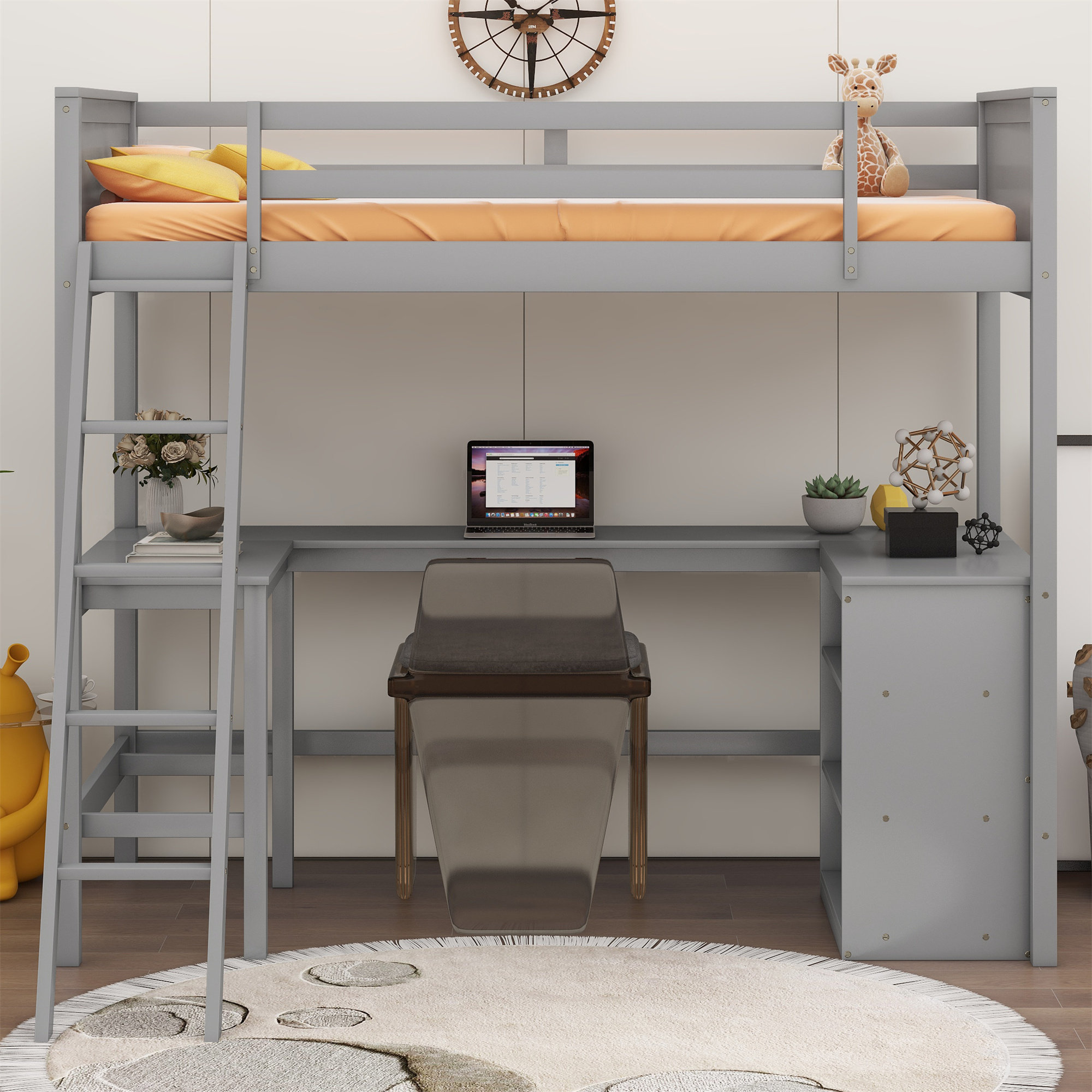 Harriet Bee Janeyah Kids Twin Loft Bed - Wayfair Canada