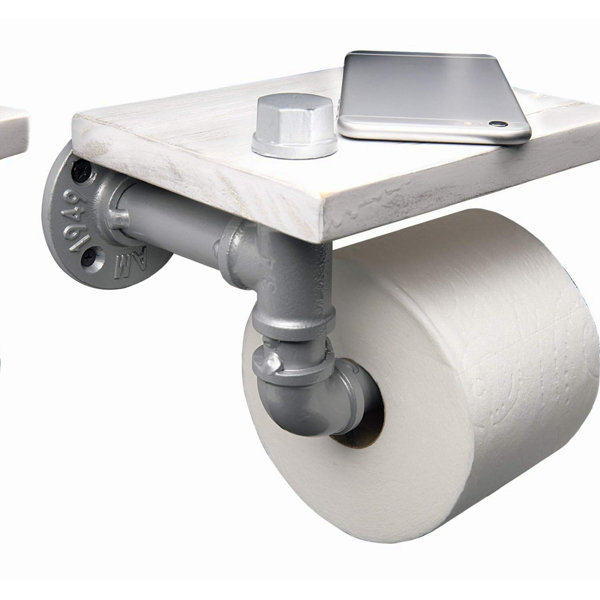 Trent Austin Design® RusticIron Industrial Paper Holder with Distressed ...