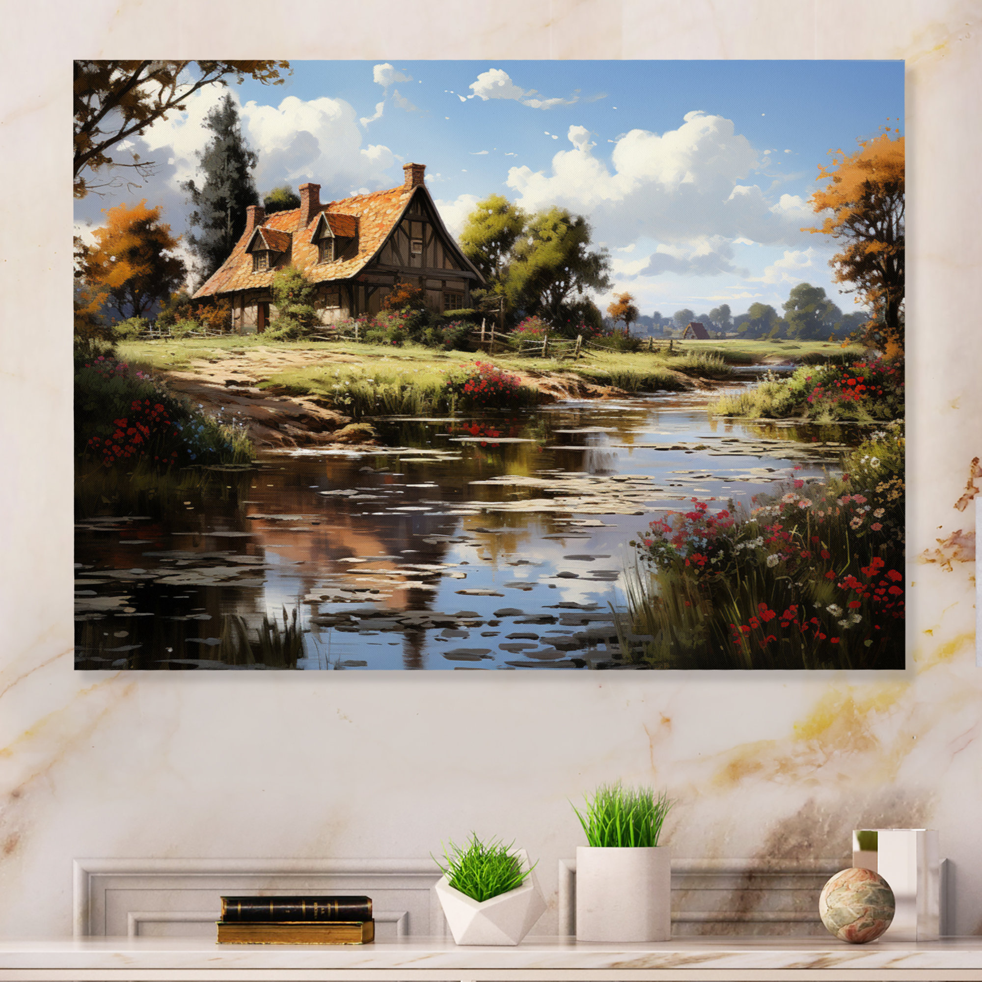 Millwood Pines Denmark Countryside Idyll - Countryside Print on Metal ...