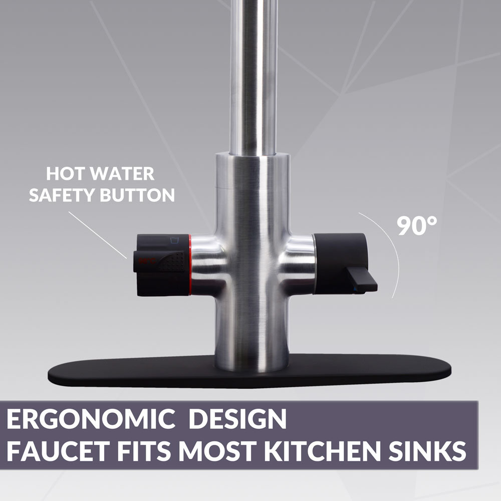Westbrass 4 in 1 Kitchen Faucet Kit with Heating Tank, Water Filter and ...