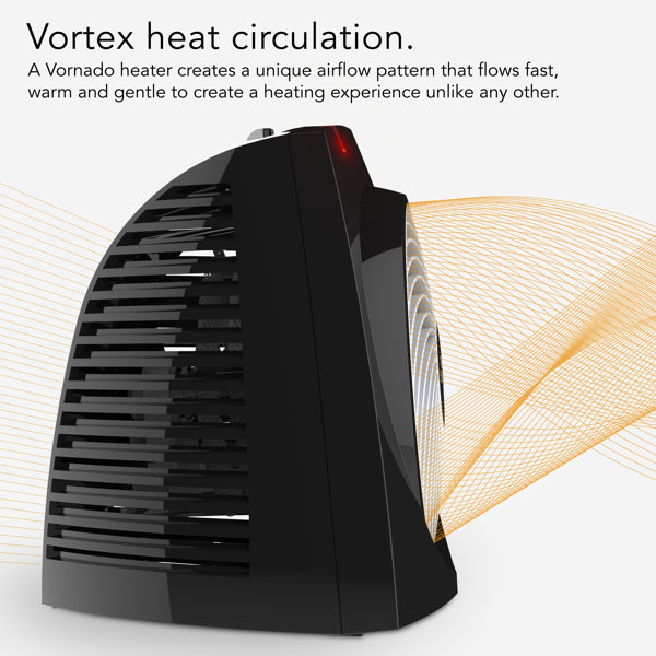 Vornado VH200 1500 W Electric Fan Heater – Compact Whole Room Heating ...