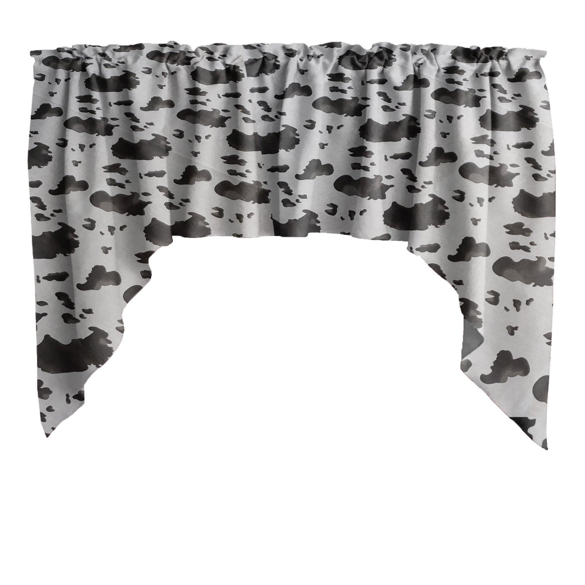 lovemyfabric Cow Print Swag Window Valance - Wayfair Canada