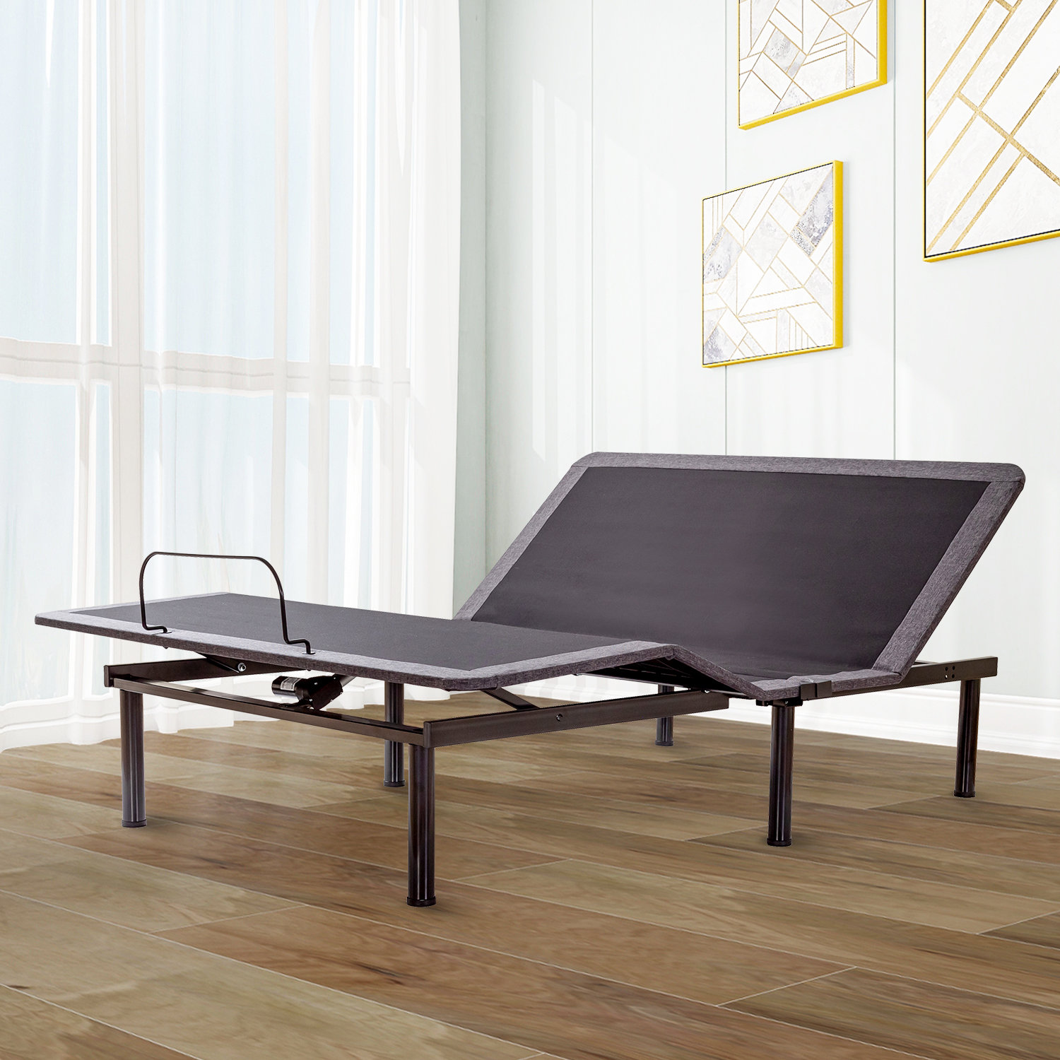 Alwyn Home Zero Gravity Adjustable Bed Frame with Wireless Remote, Head ...