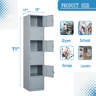 Dsarui 6 - Tier 6 - Section 15'' Wide Locker for School, Gym or ...