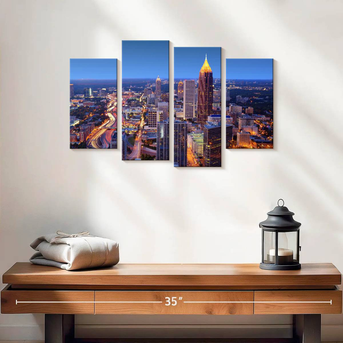 Ebern Designs Sireci Atlanta Nightscape | Wayfair