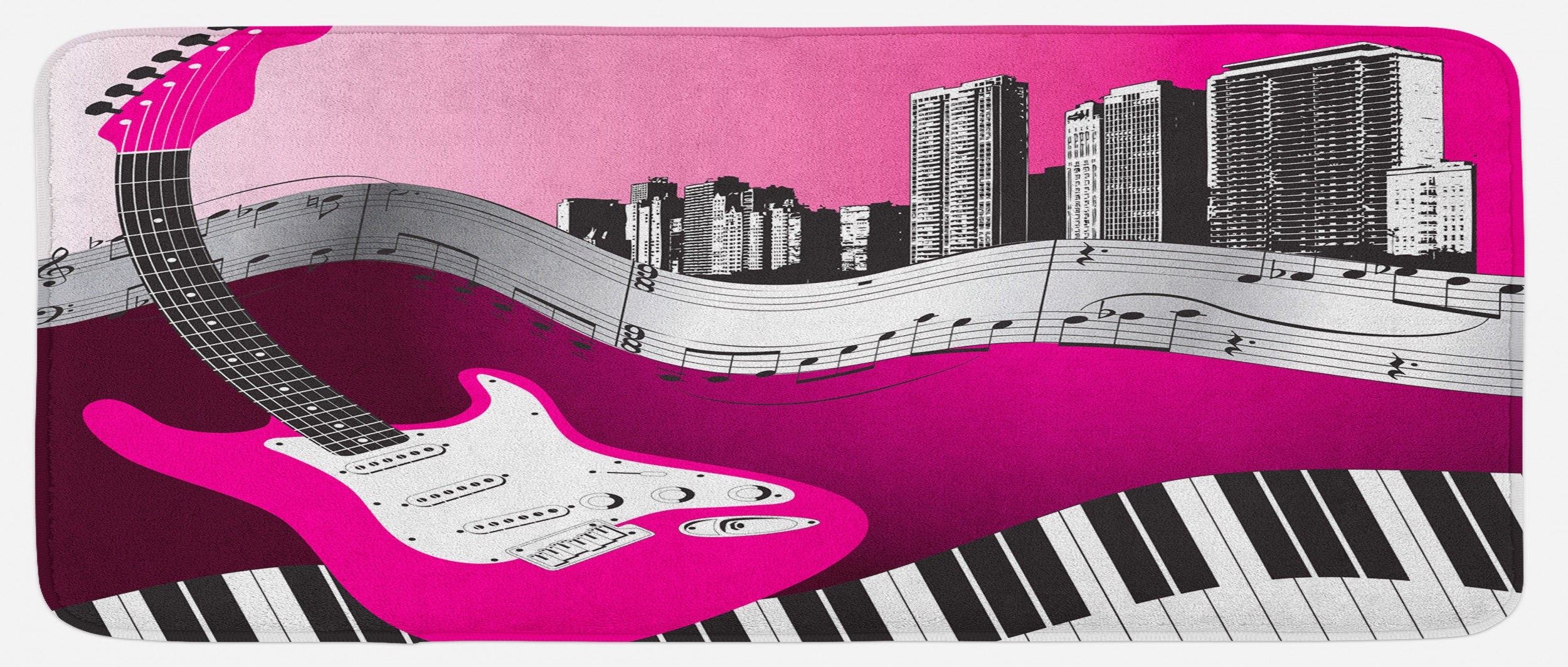 East Urban Home Music Kitchen Mat | Wayfair